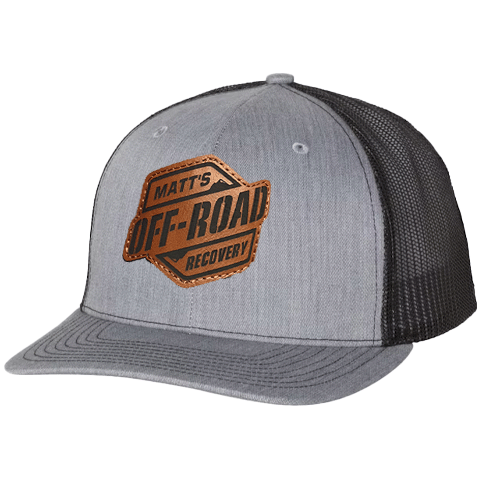Matt's Hat: Leather Patch Edition – Matts OffRoad Recovery